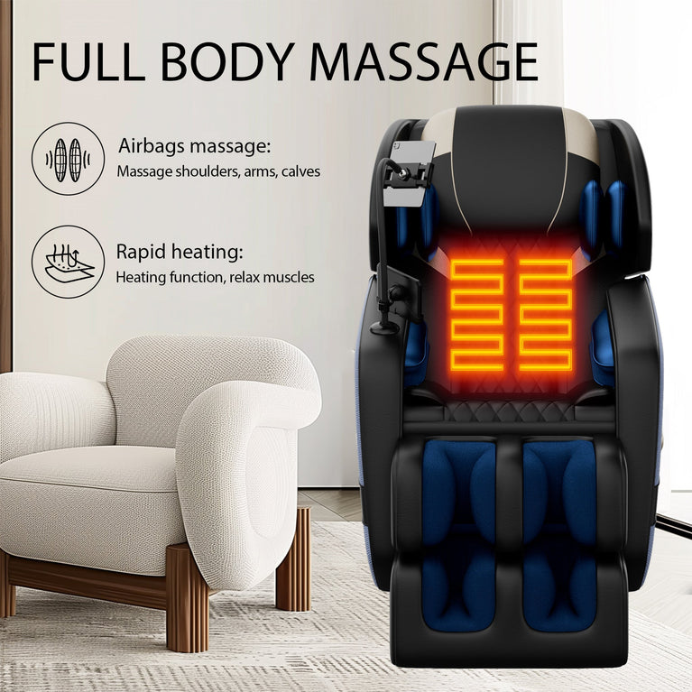 Airvana Imperium Full-Body Zero Gravity Massage Recliner Chair With Am ...